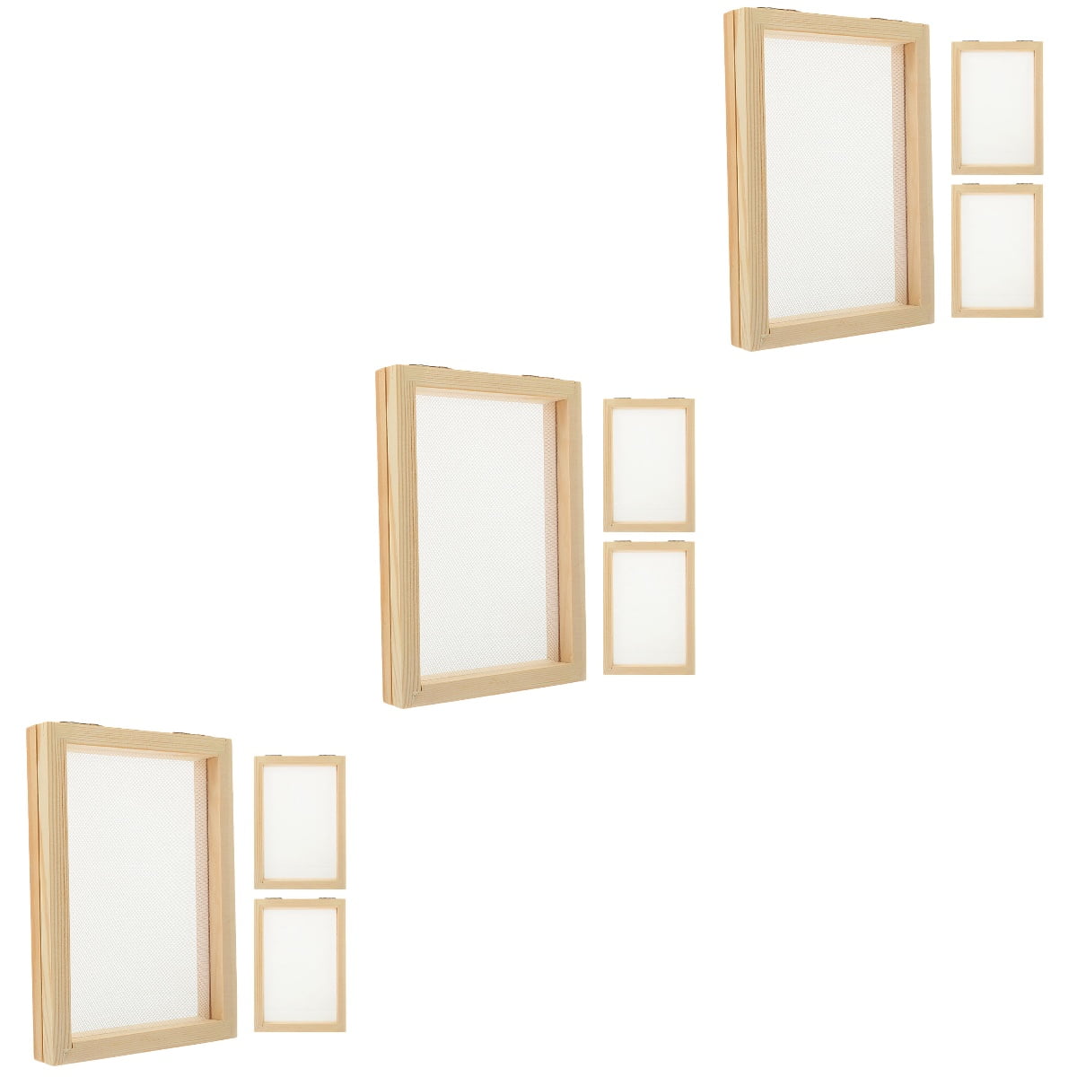 3 Count Paper Frame Mesh Fabric Textured Scrapbook Mold Drawing for ...