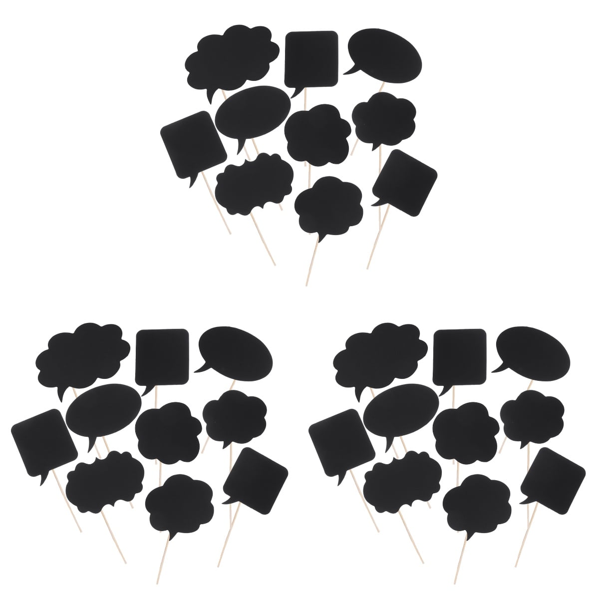 3 Count Party Favors Mini Chalkboard Selfie Blank Photo Booth Props ...