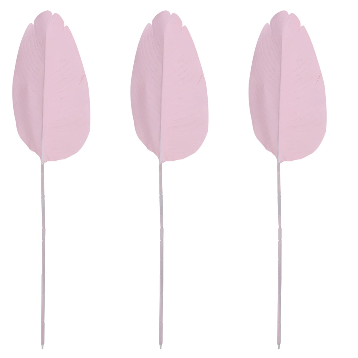 3 Count Party Leaf Banana Leaves Luau Faux Vine Plant Mini Palm Tree ...