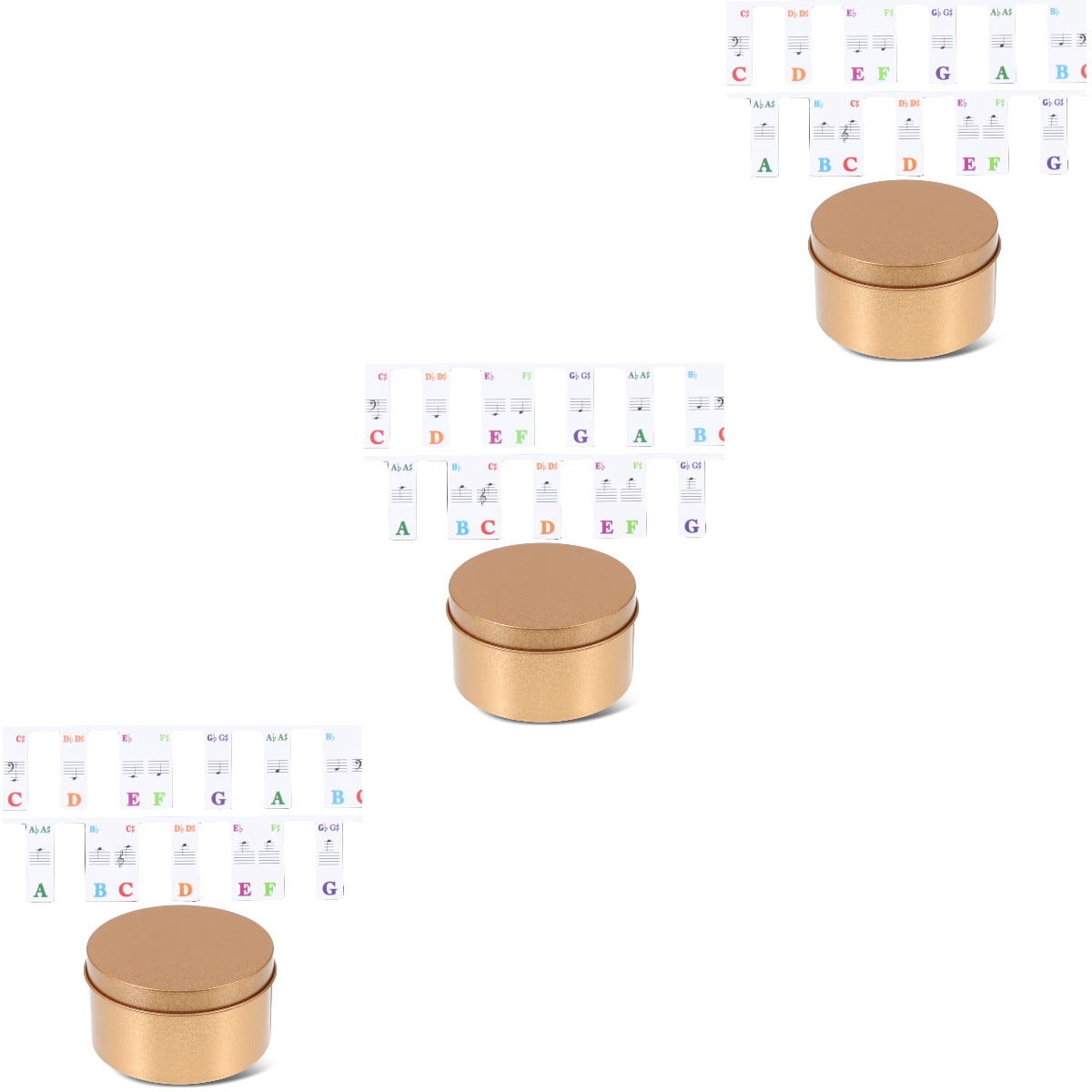 3 Count Piano Stickers Keyboard Music Instruments Keyboards Child ...