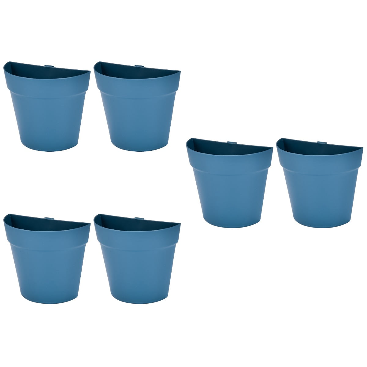 3 Count Plants Wall Hanging Flower Pot Half-round Flowerpot Small ...