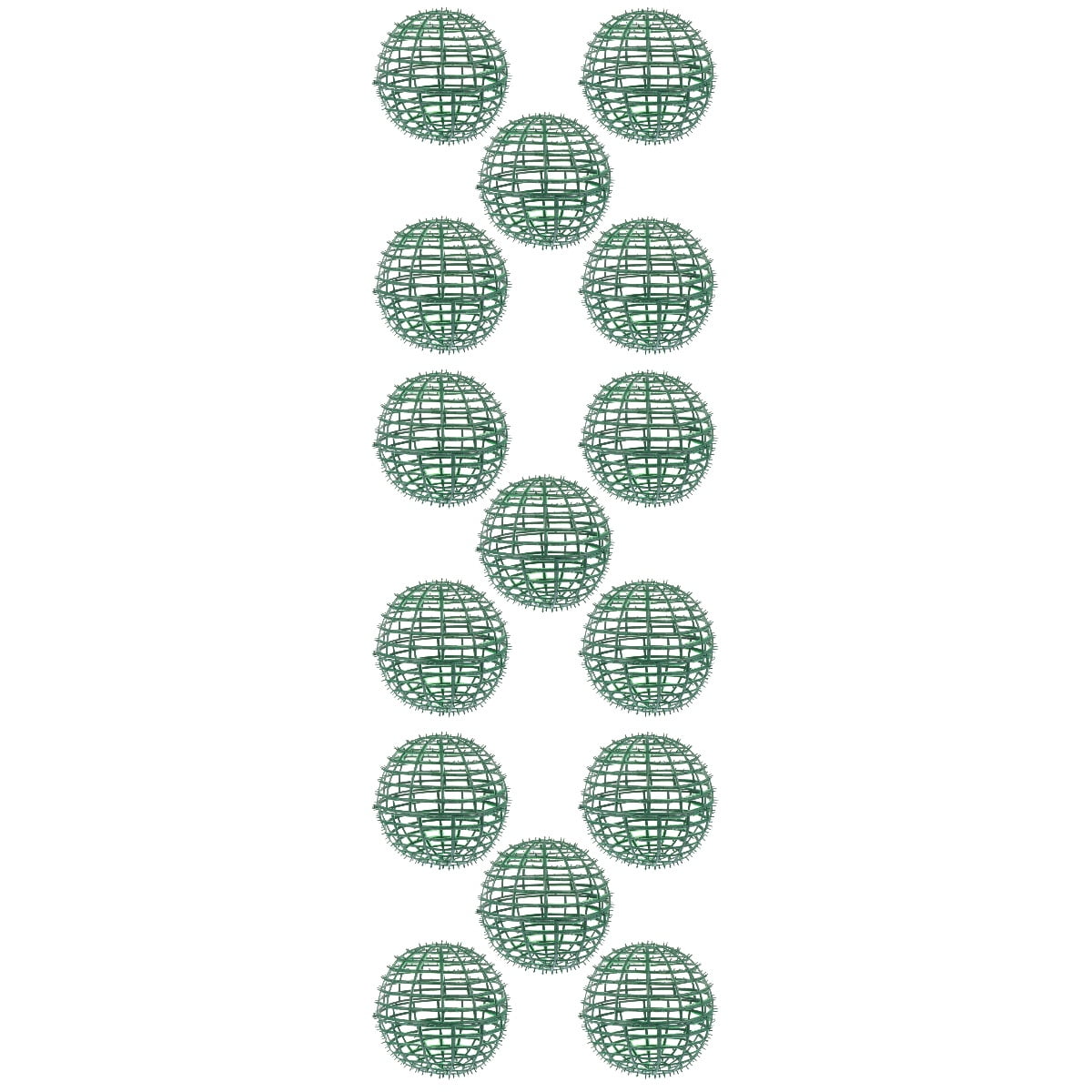 3 Count Plastic Floral Ball Rack Sphere Faux Plant Blitz Balls Spheres ...