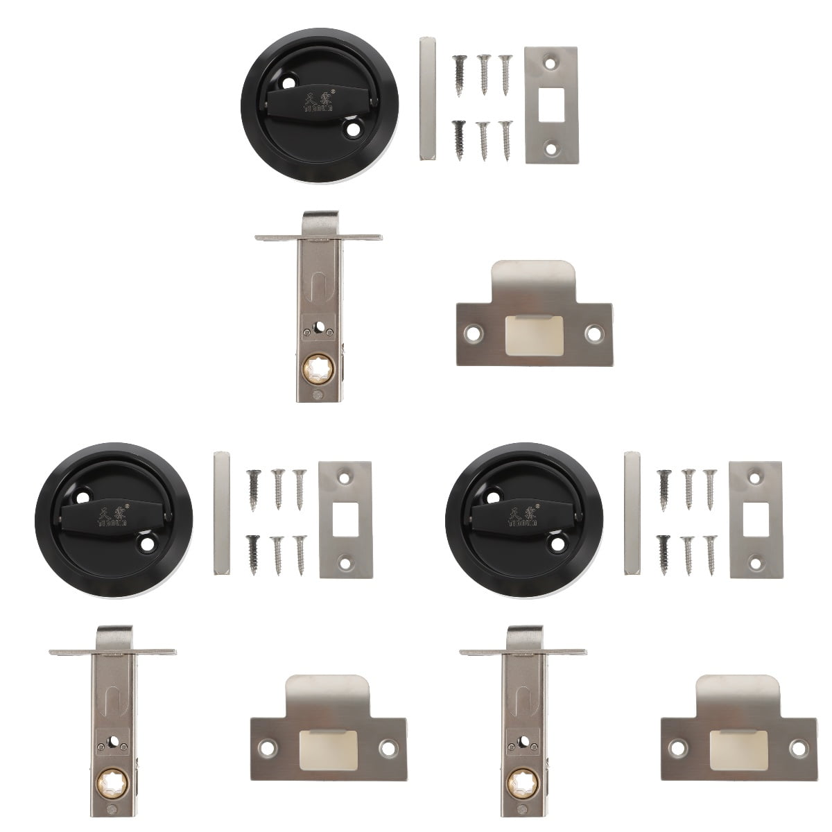 Hytrove Cup Lock 3Pcs Stainless Steel Hidden Door Handle Lock For ...