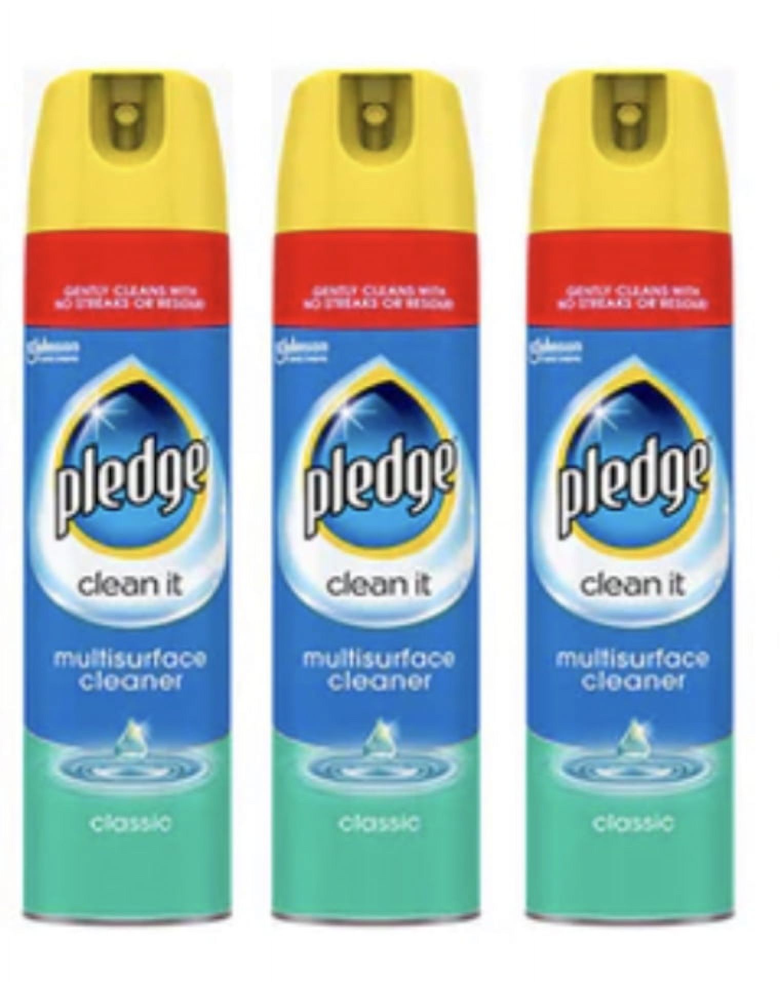 3 Count Pledge 250 ml Clean It Classic Gentle No Streaks Multi Surface ...