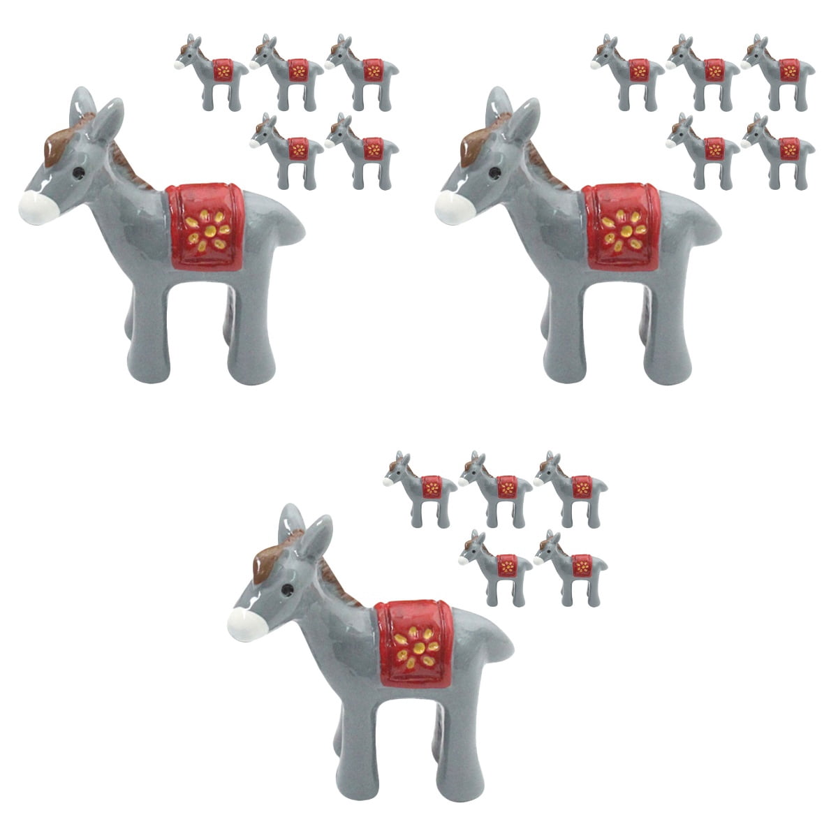 3 Count Plush Toys Micro Ornaments 3.00X3.00X1.00CM Dark Grey - Walmart.com