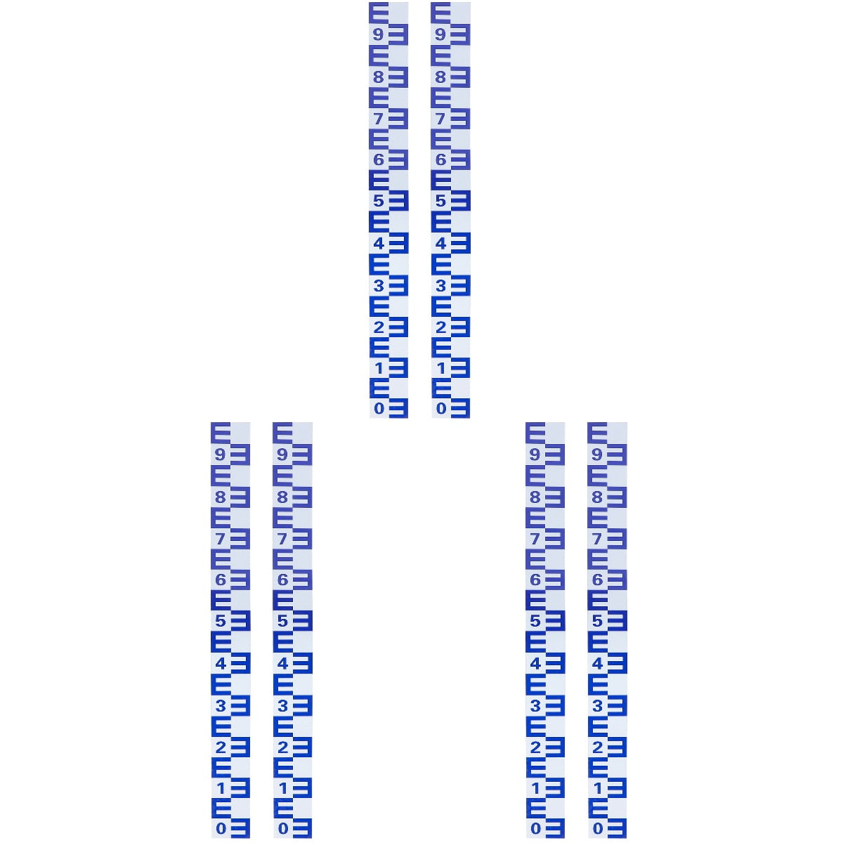 3 Count Pond Depth Measuring Stick Water Level Scale Gauge Sticker ...