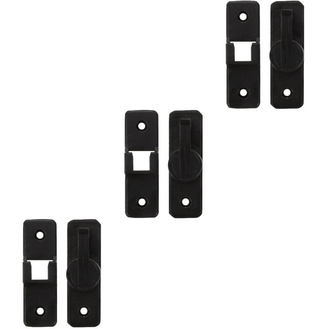 3 Count Punch-free Door Buckle Latches Locks Burglar Bars for Sliding ...