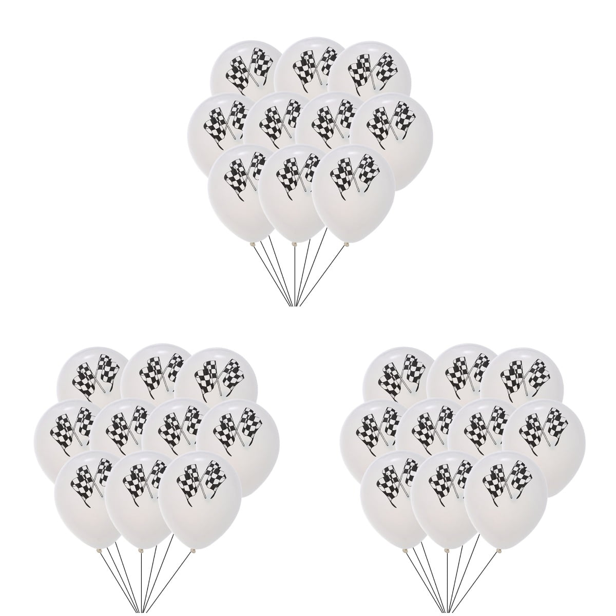 TAILTOSS Racing Balloons 60Pack Checkered Flag For Home Decoration ...