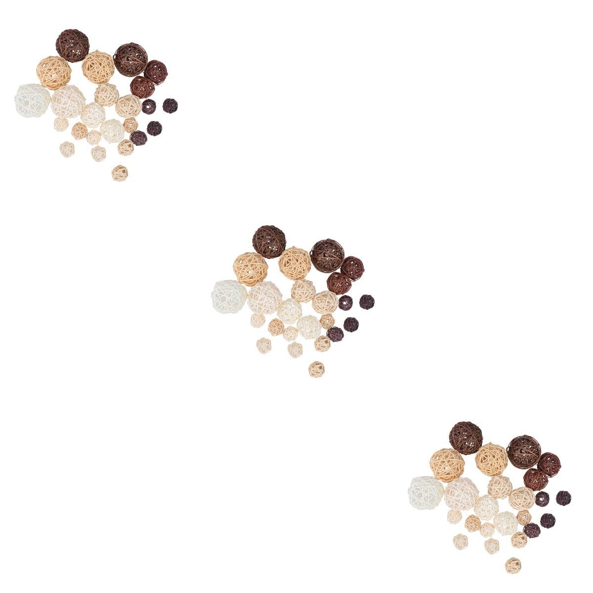 3 Count Rattan Balls Lid Ceiling Decorations Office 7*7cm - Walmart.com