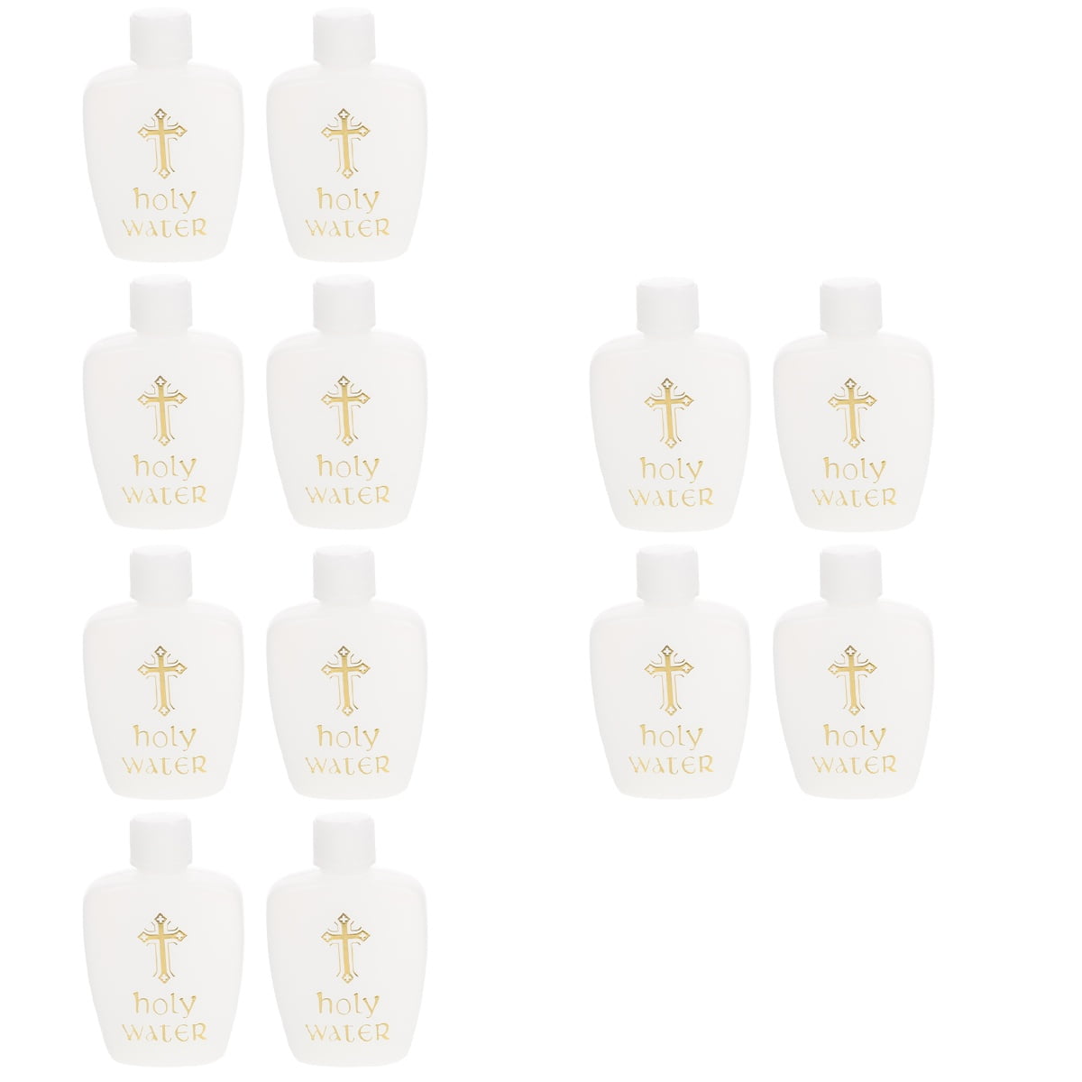 3 Count Refillable Water Bottles Holy Fonts for Home Packet Mass Cup ...