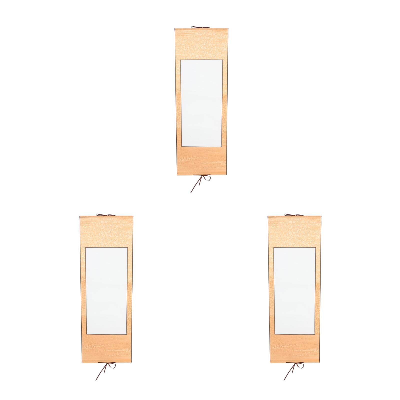 3 Count Rice Paper Scroll Calligraphy Scrolls Bulk Art Hanging ...