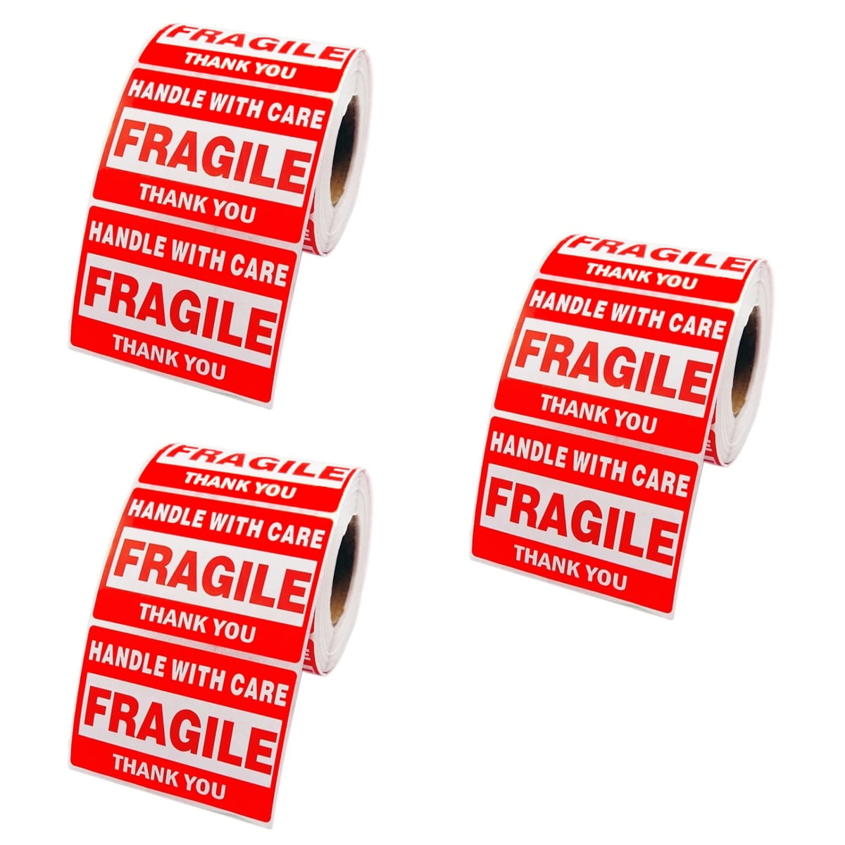 3 Count Scratch Fragile Stickers Package Warning Labels Packing ...