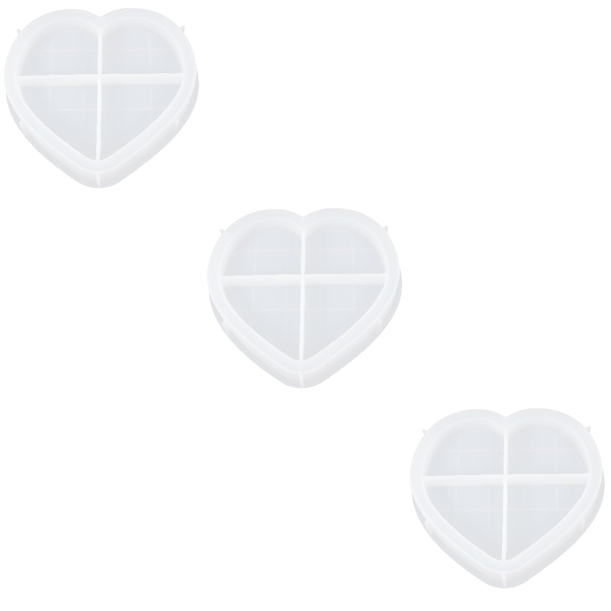 3 Count Silicone Molds Ornament Mold Stencils Decorative Container for ...