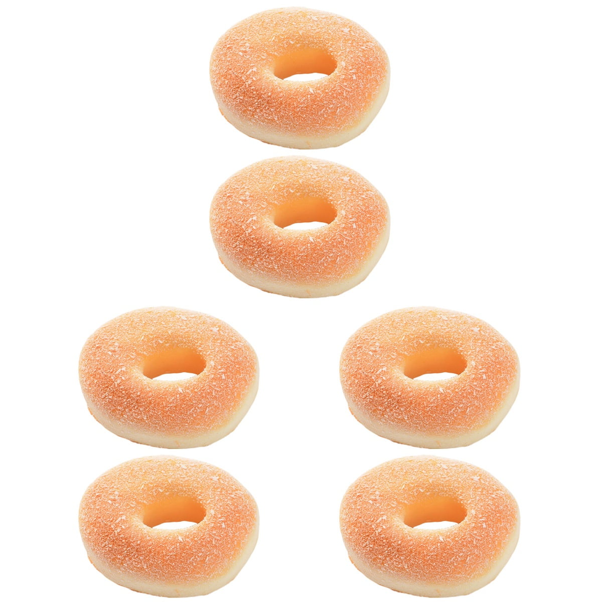 3 Count Simulated Bread Fake Donut Decoration Lifelike Doughnut ...