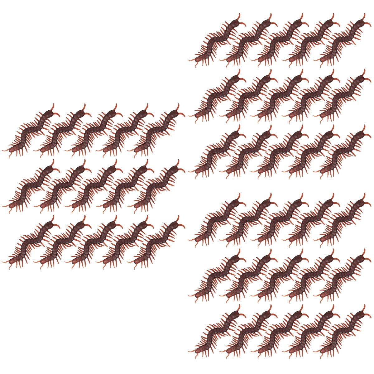 3 Count Simulation Centipede Toys Realistic Fake Moving B Brown ...