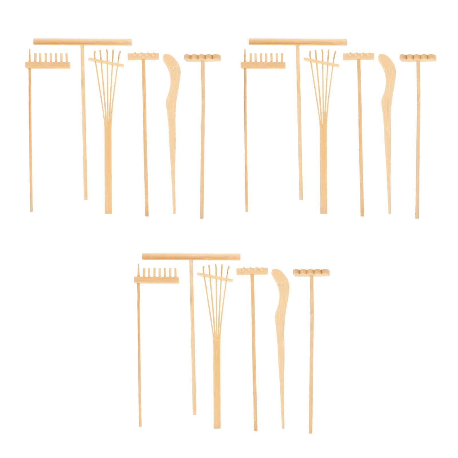 3 Count Small Desktop Decor Rake Tool Decoration Gong Zen Garden ...