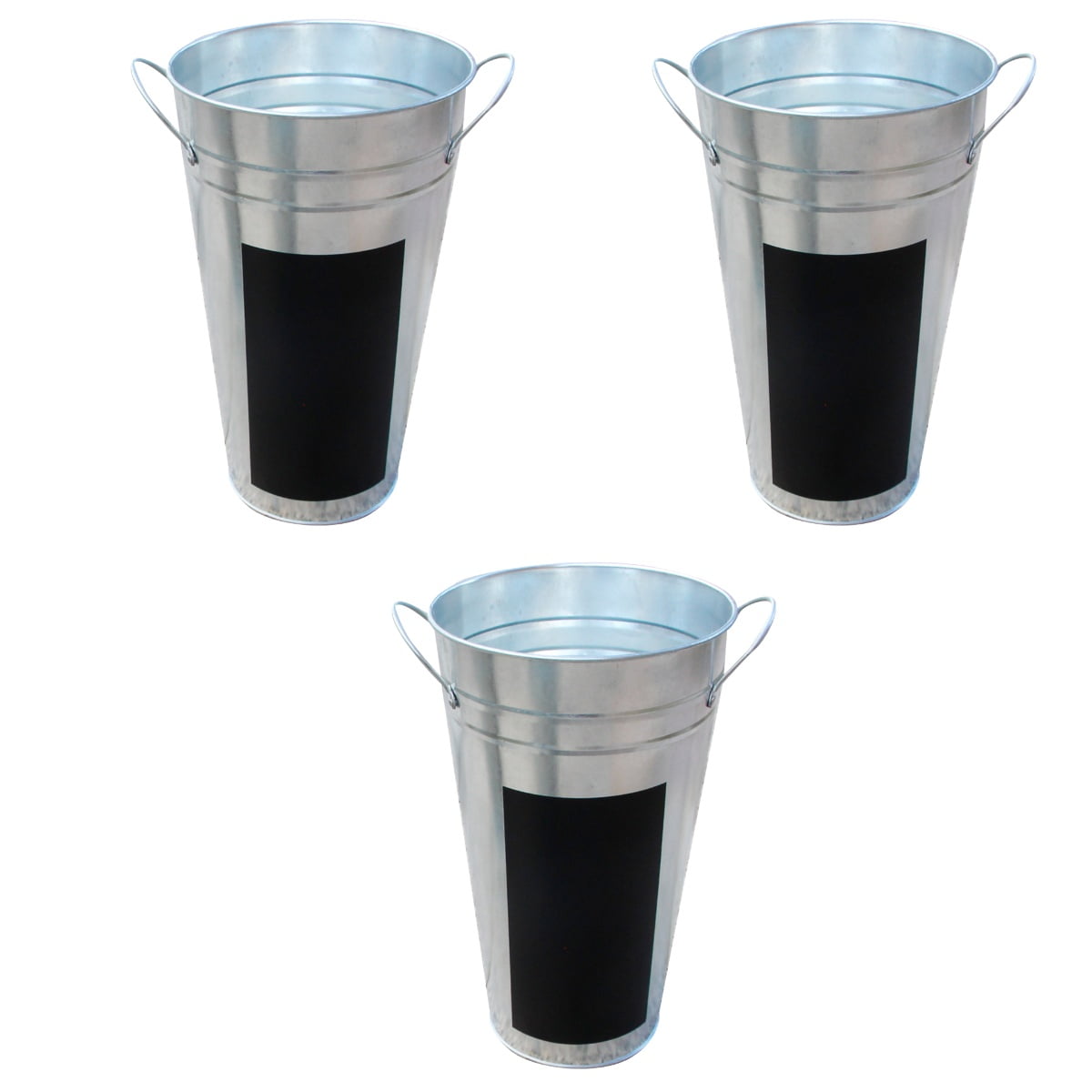 3 Count Sparkler Bucket Wedding Gold Buckets with Handles - Walmart.com