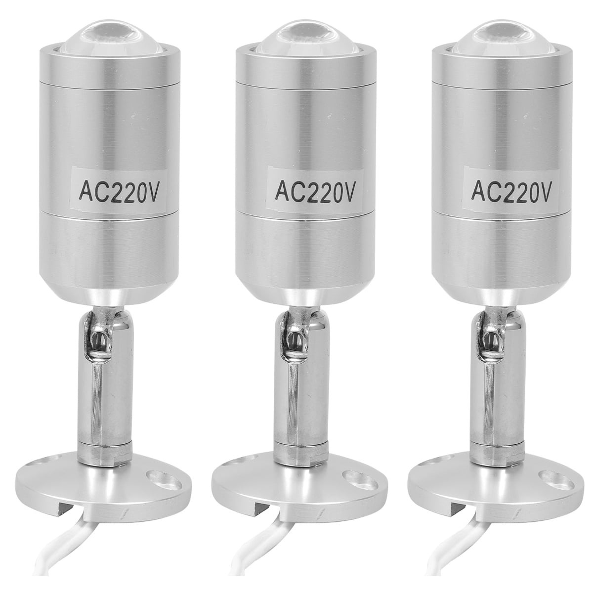 3 Count Spotlight Mini Display Lights Closet Wall Fixture LED Bulb ...