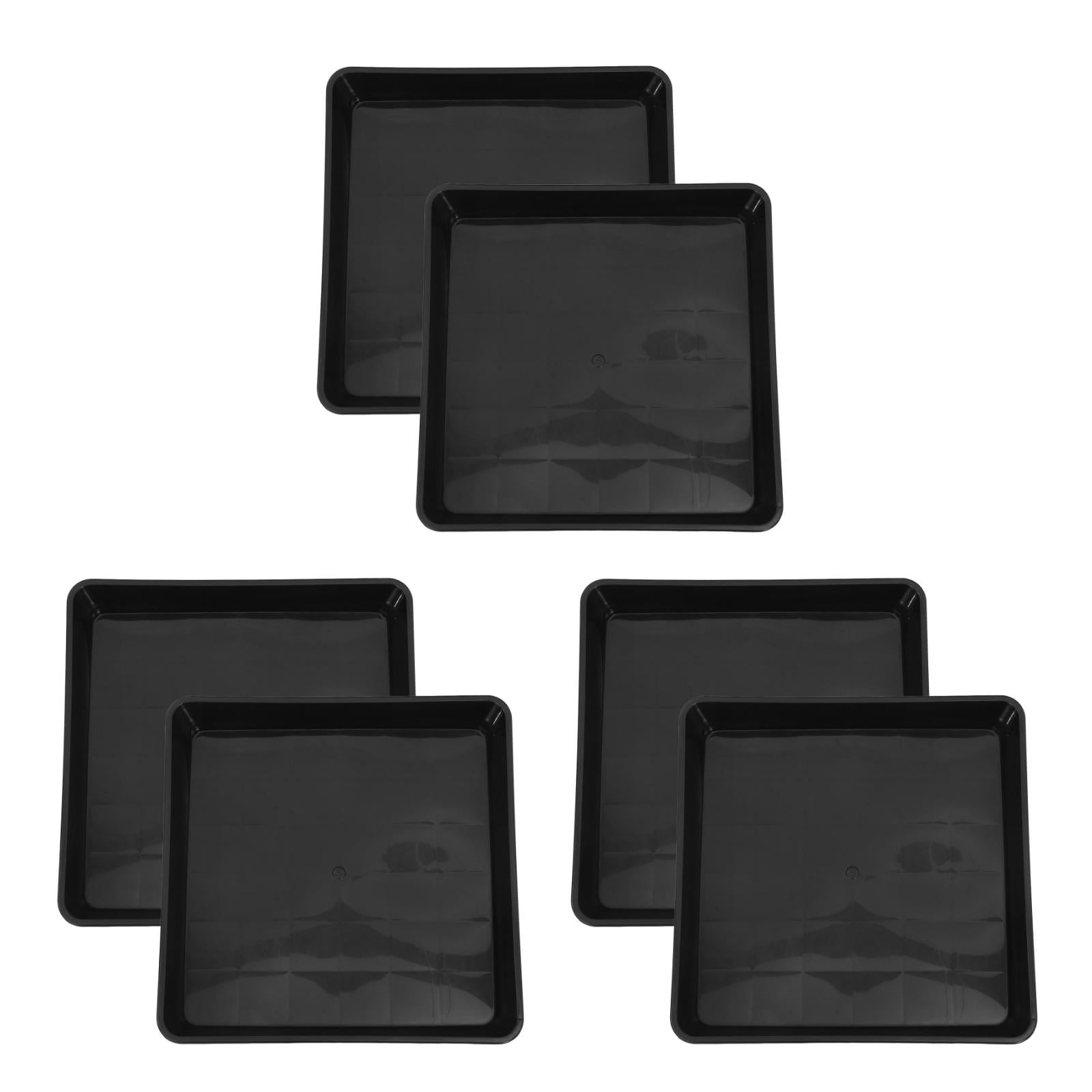 3 Count Square Plastic Planter Base Pot Saucer Flower Tray - Walmart.com