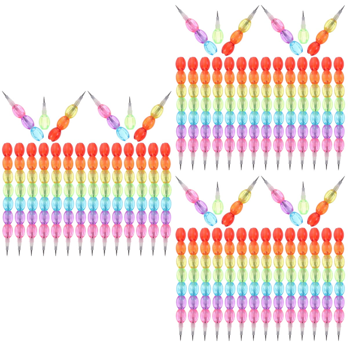 3 Pack Stackable Pencils Love Hearts Egg Encourage Easy to Carry ...