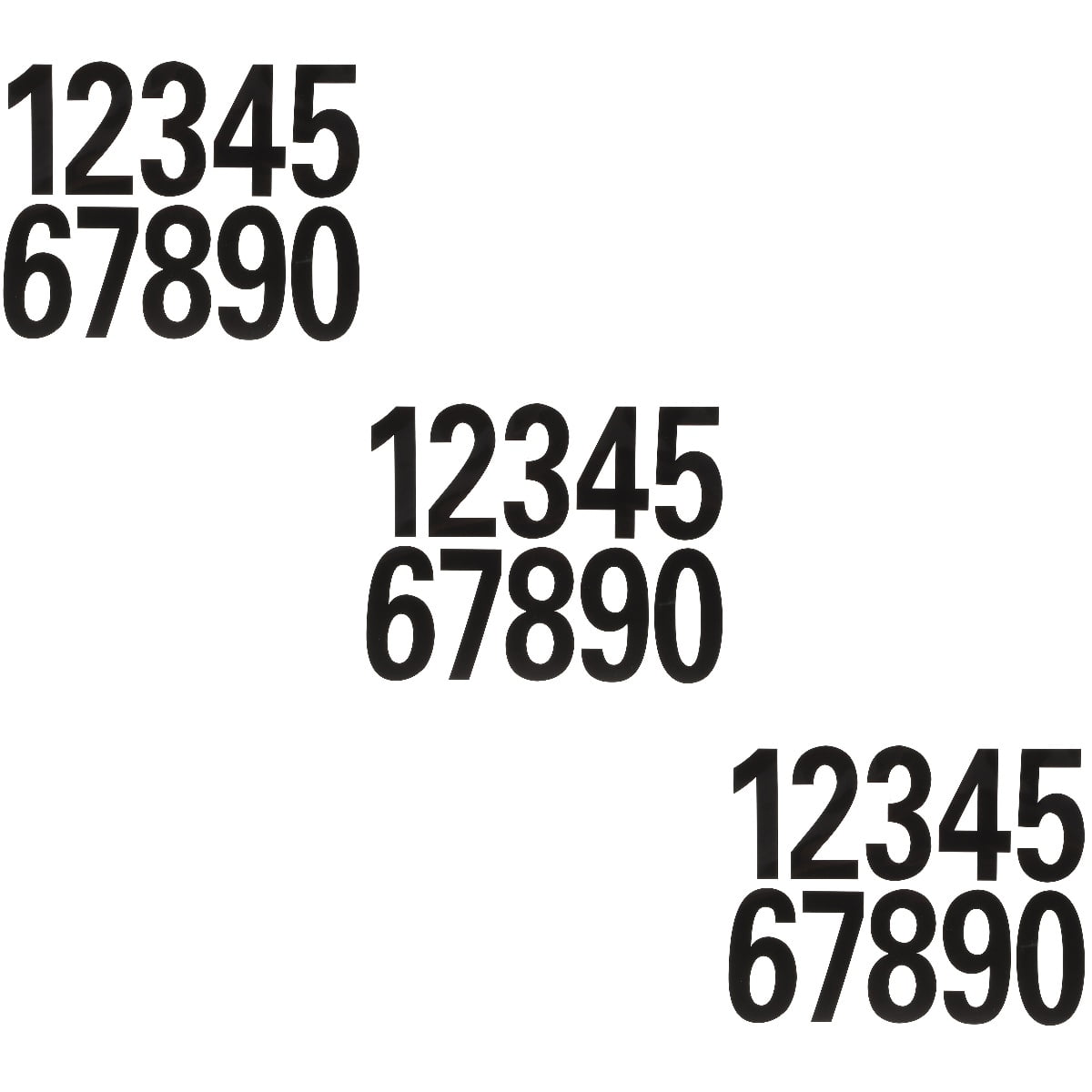 3 Count Stickers Numbers Solar Powered House Digital Convenient Mailbox ...