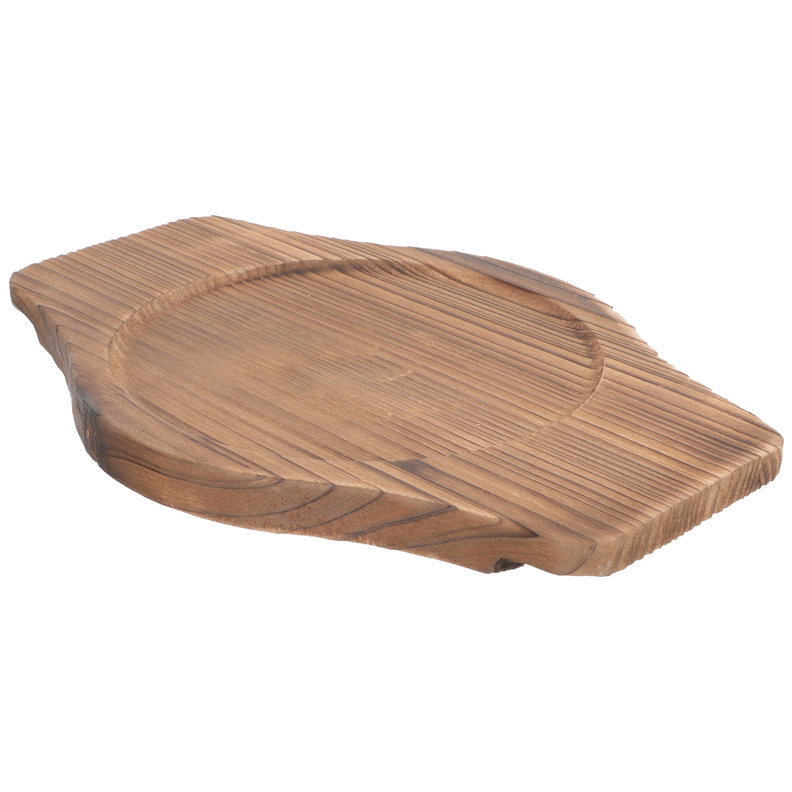 3 Count Stone Pot Wooden Bottom Mat Veggie Tray with Lid Food ...