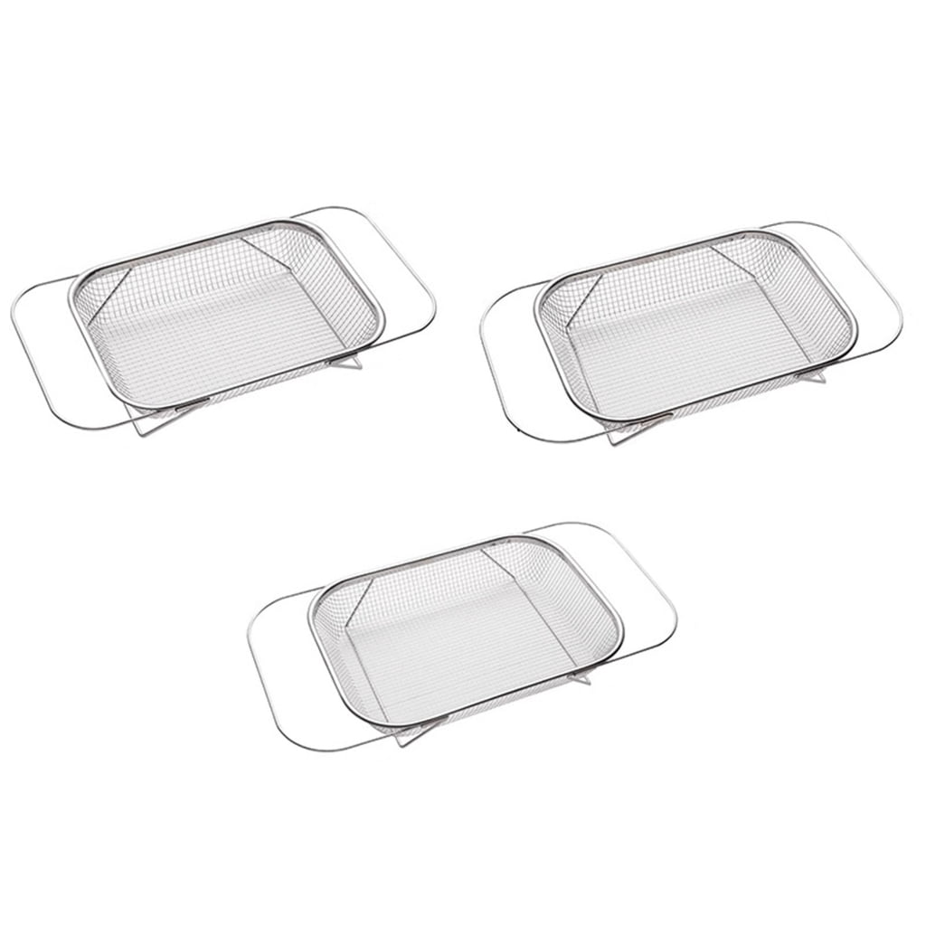 3 Count Stretchable Kitchen Sink Strainer Set Constructed From Durable ...
