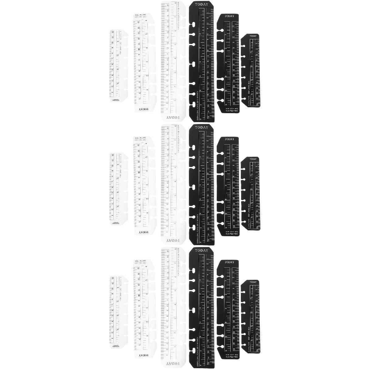 3 Count Tape Centimeters Loose-leaf Marking Ruler - Walmart.com