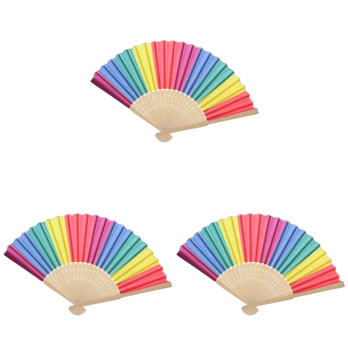 FUEENIRVA Beautiful Folding Fans Multi Lightweight Compact Hand Fan for ...