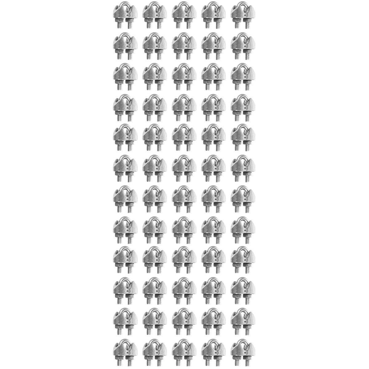 3 Count Thin Rope Chuck Space-saving Wire Clamp U-shaped Bolt ...