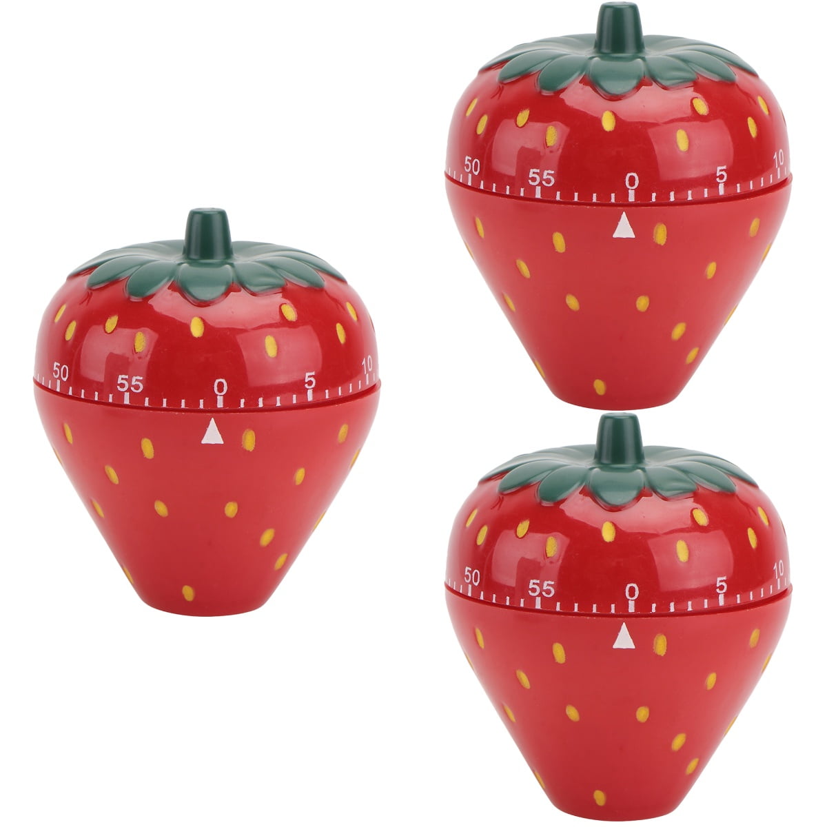 Hytrove Kitchen Timer Red Plastic 3Pcs 3.1x2.8in - Walmart.com
