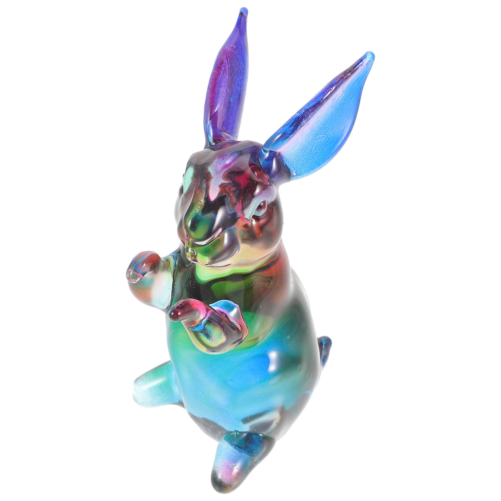 3 Count Toys Bunny Miniature Crystal Rabbit Figurine Decor Desk ...