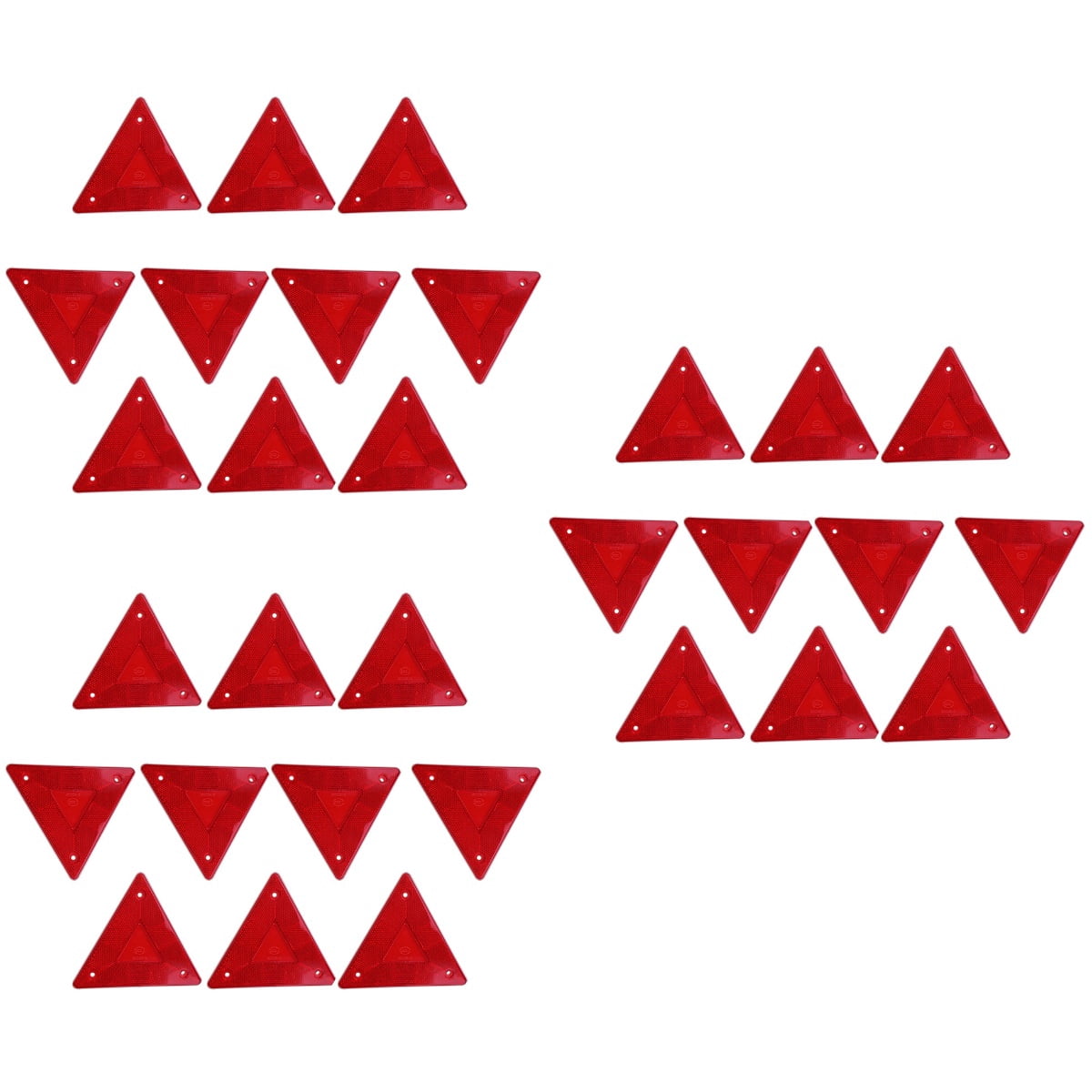 3 Count Trailer Cart Triangle Warning Sign Time-saving Reflectors ...