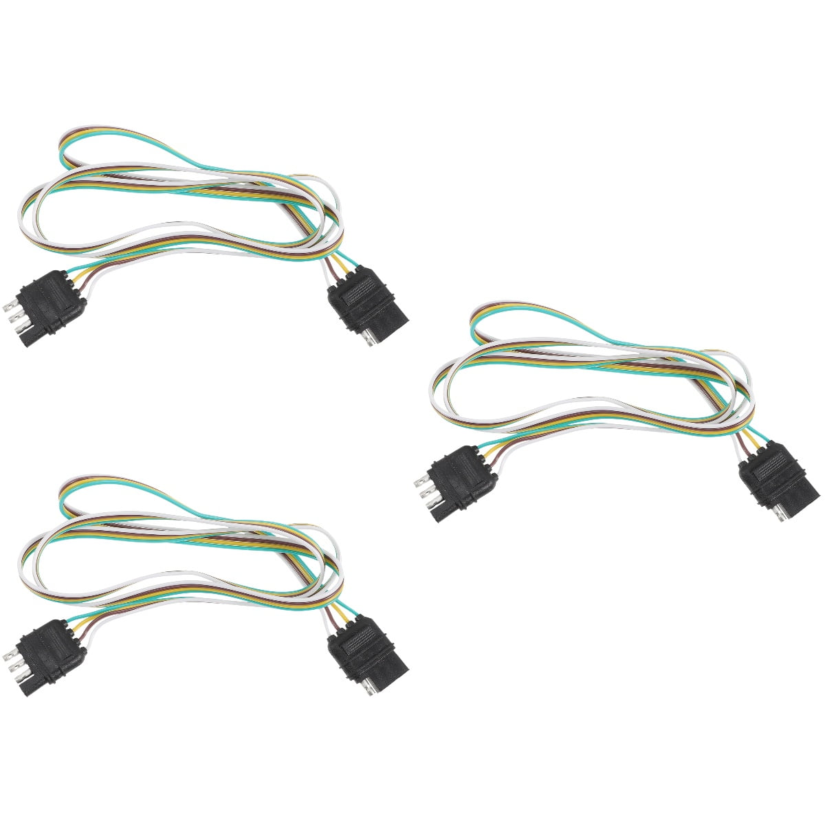 3 Count Trailer Wire Power Cord 7pin Cable Wiring Kit - Walmart.com