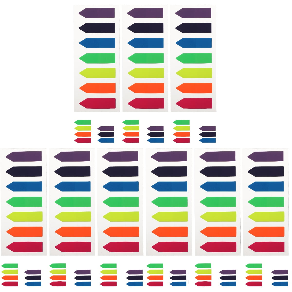 3 Count Transparent Arrow Label Paper Mark Stickers - Walmart.com