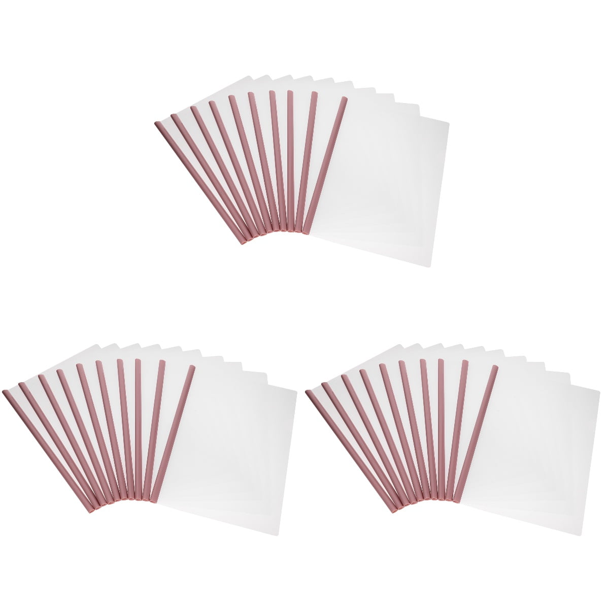 3 Count Transparent Drawbar Book Cover Documents Small Paper Clips ...