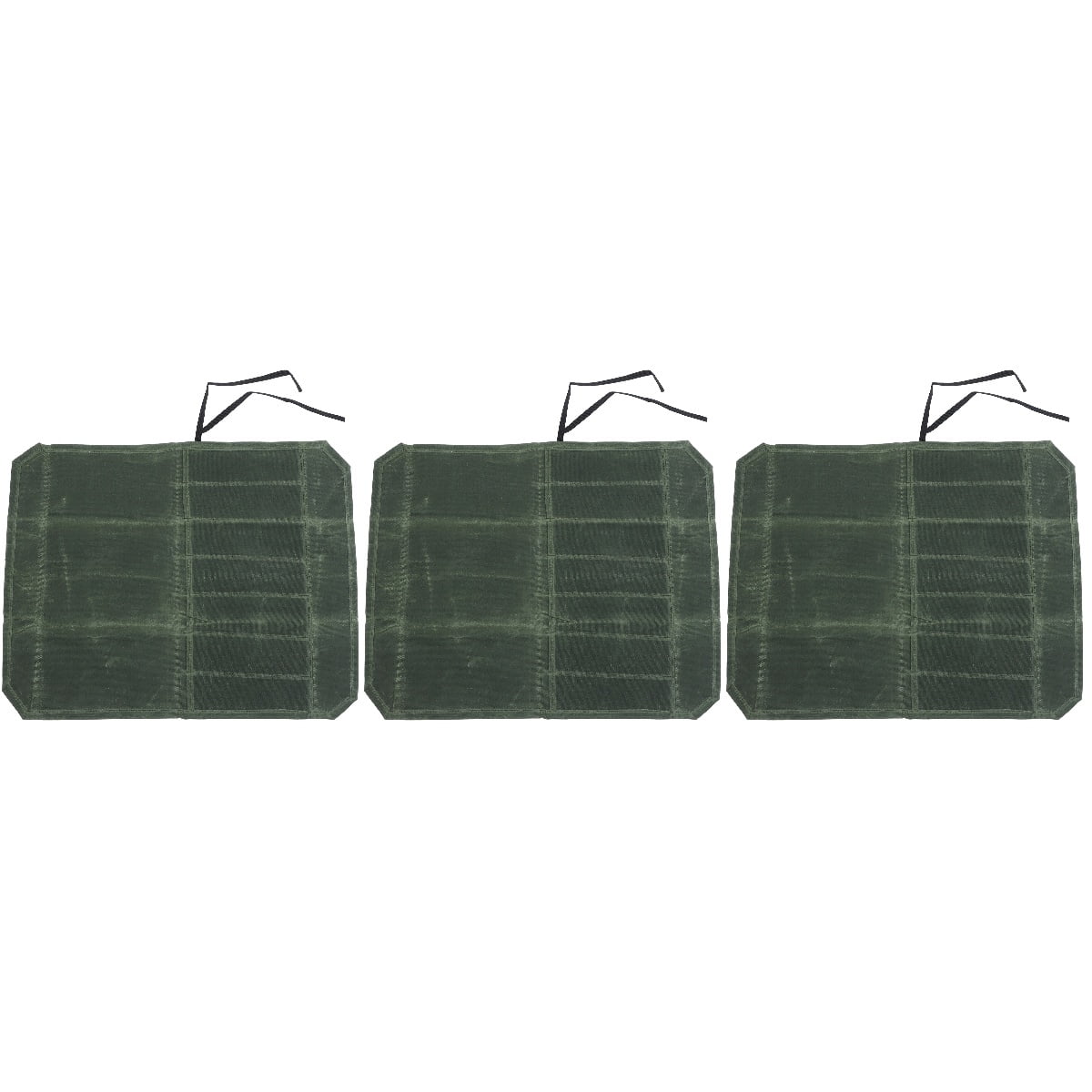 3 Count Travel Accessories Waxed Canvas Bag Knives Display Chef Supply ...