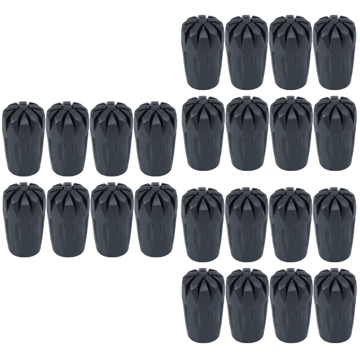 3 Count Trekking Pole Tip Set Quiver Walkers Walking Stick Travel Black ...