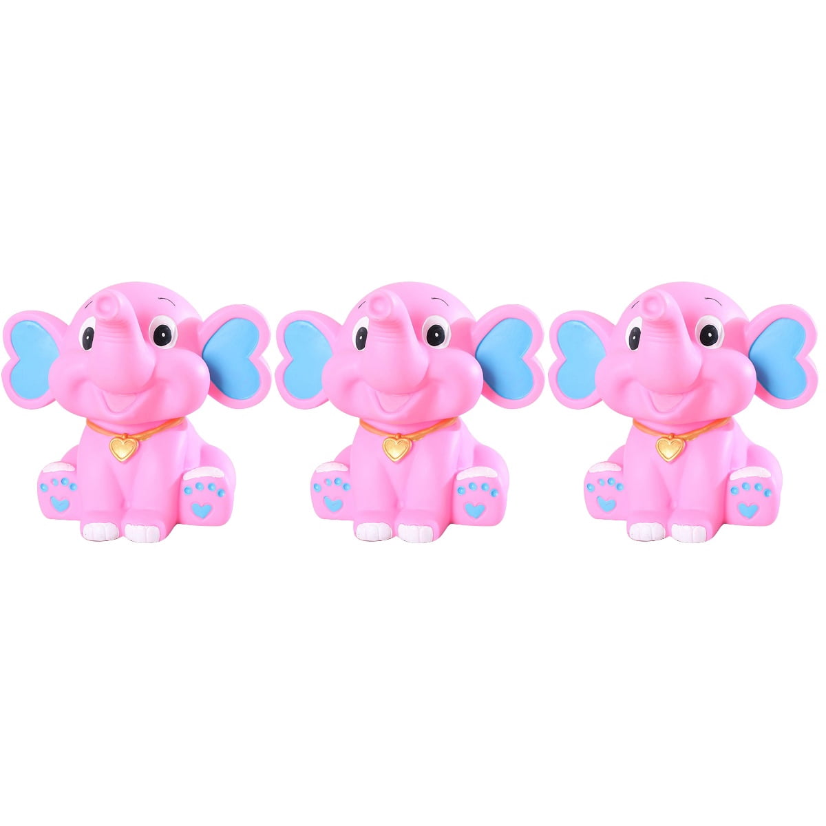 3 Count Animal Banks Set for Kids - Elephant and Designs, Savings Bank ...
