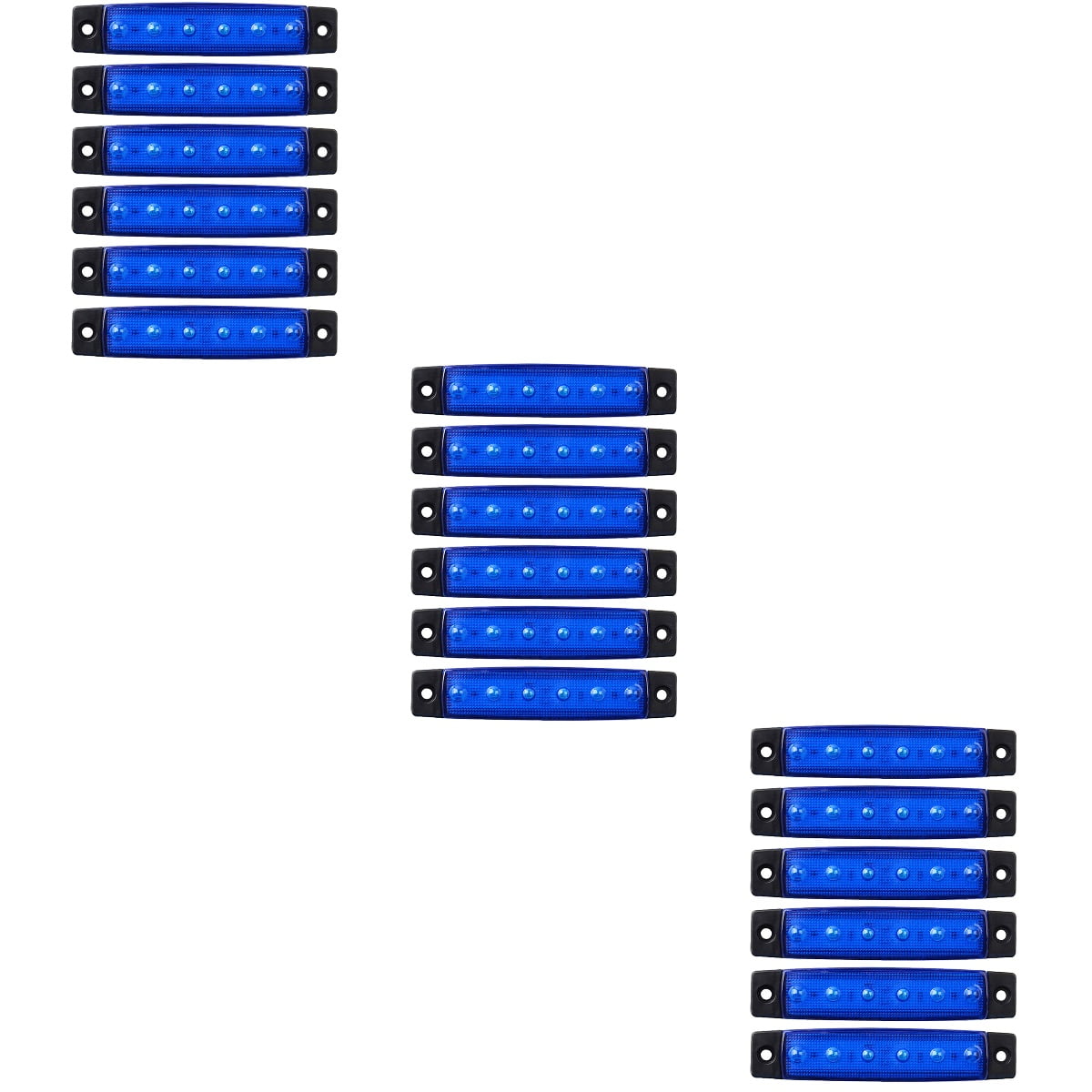 3 Count Utility Strip Light Yacht Lights Marine Boat Trailer Tail Blue ...