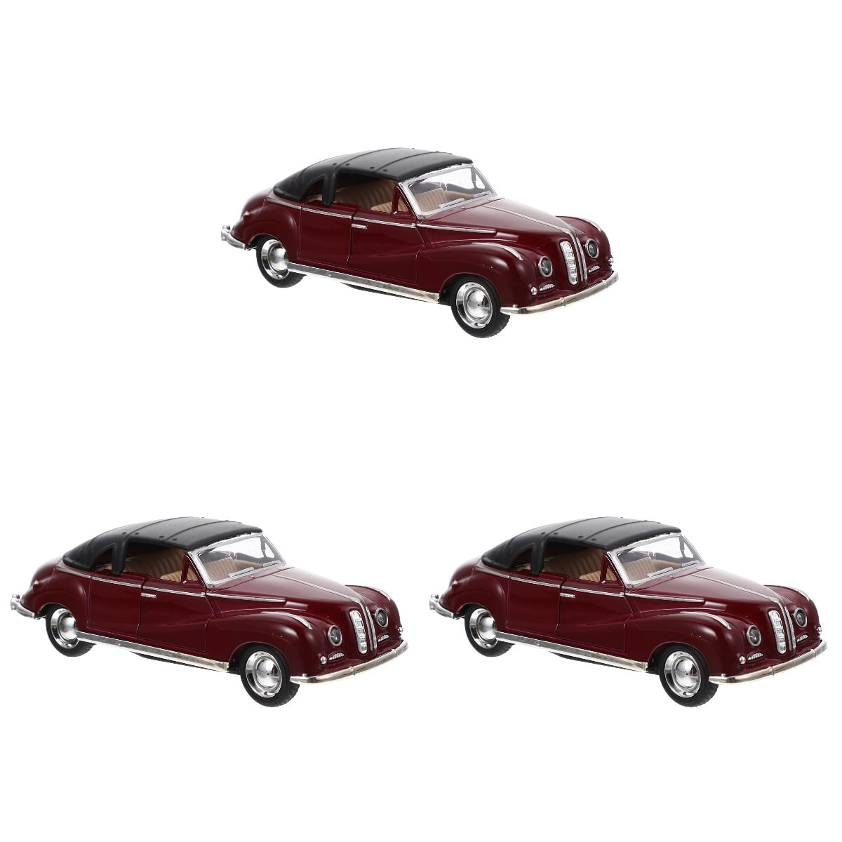 3 Count Vehicles Beetle Car Toy Classic Models Vintage Retro - Walmart.com