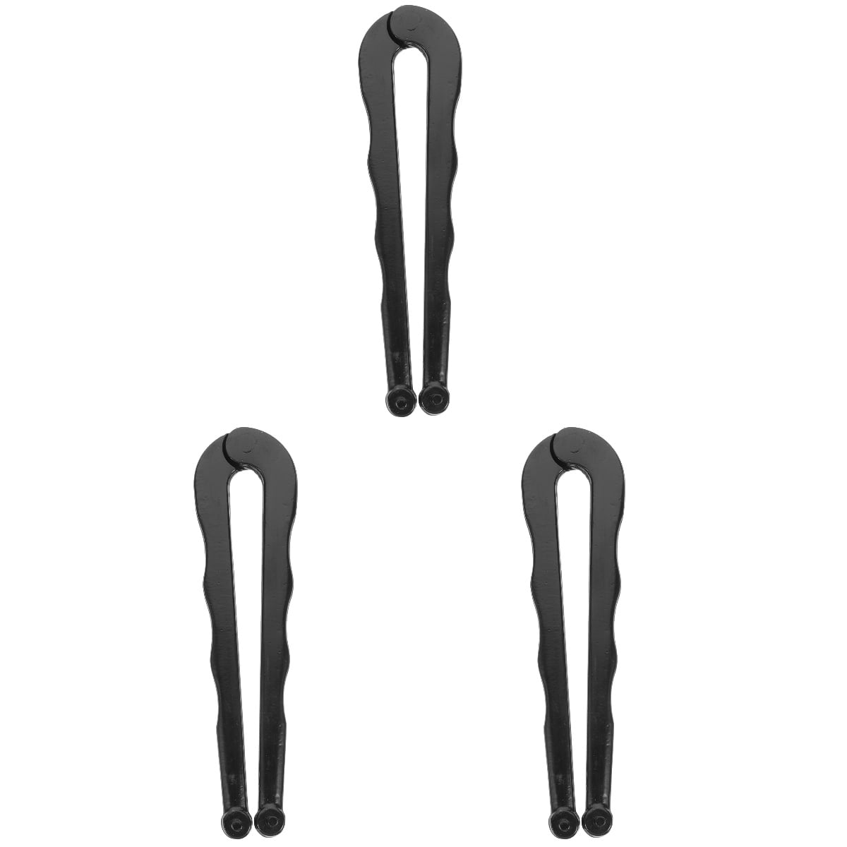 3 Count Vertical Hole Hook Wrench Brake Line Wrench Adjustable Face ...