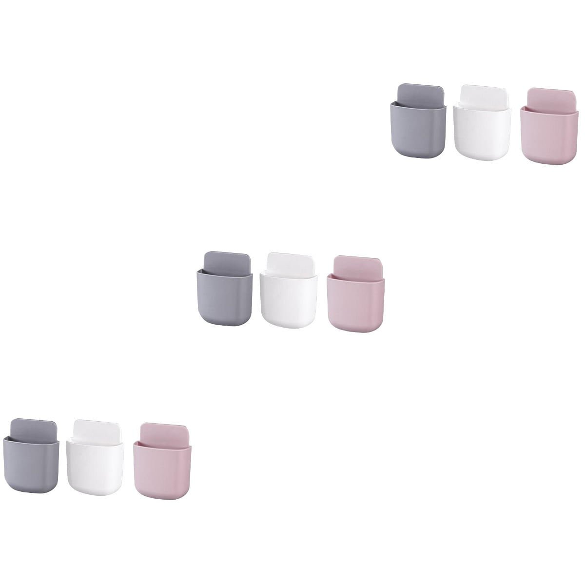 3 Count Wall Mounted Pen Pot Phone Holder Cell Charging Rack - Walmart.com