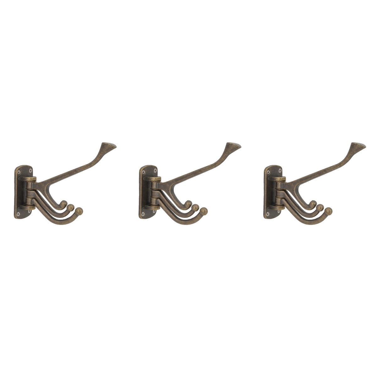 3 Count Wall-mounted Hanger Hanging Hook Hat Arm Rack Rustic - Walmart.com
