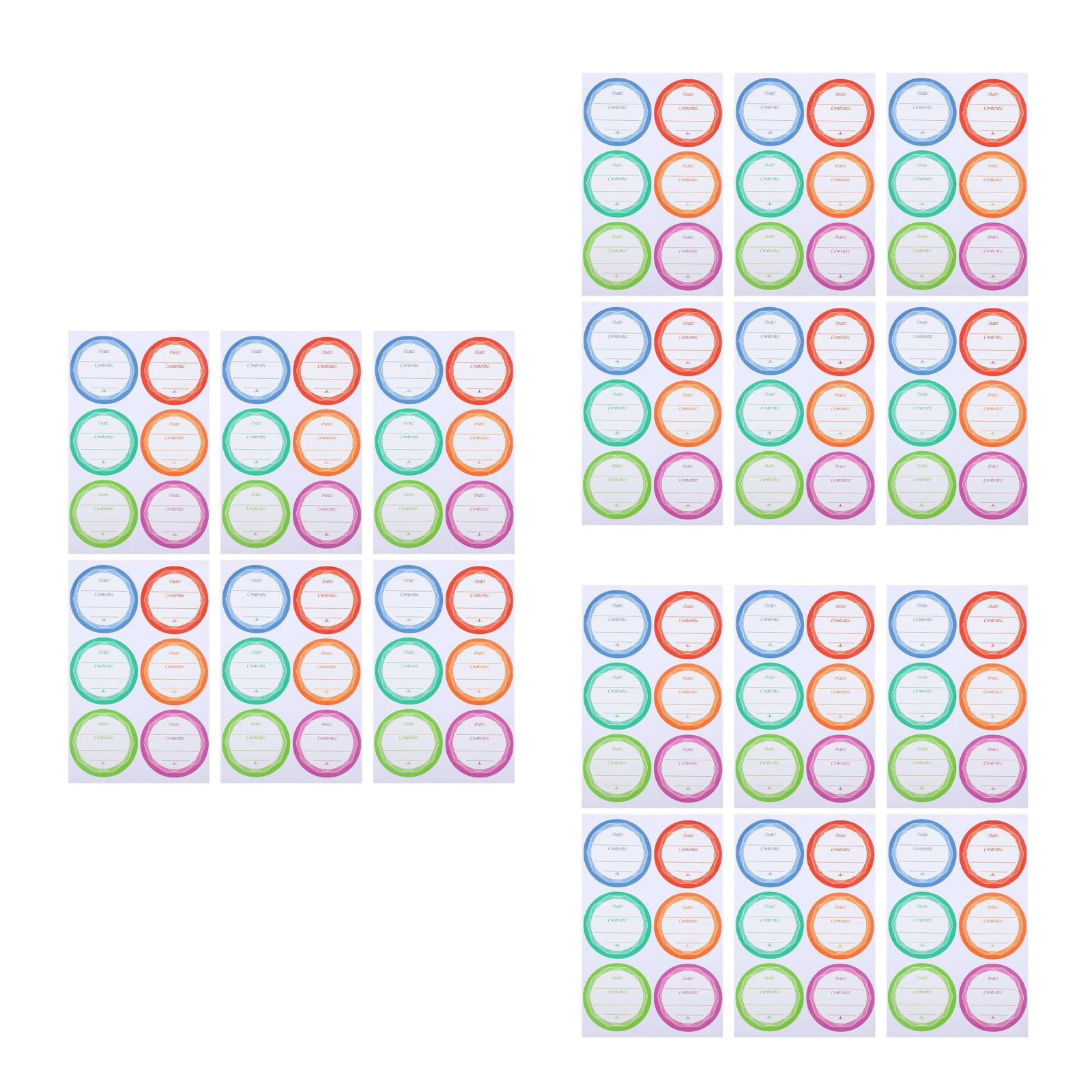 3 Count Waterproof Tags Distribution Cabinet Glass Bottle Sticker ...