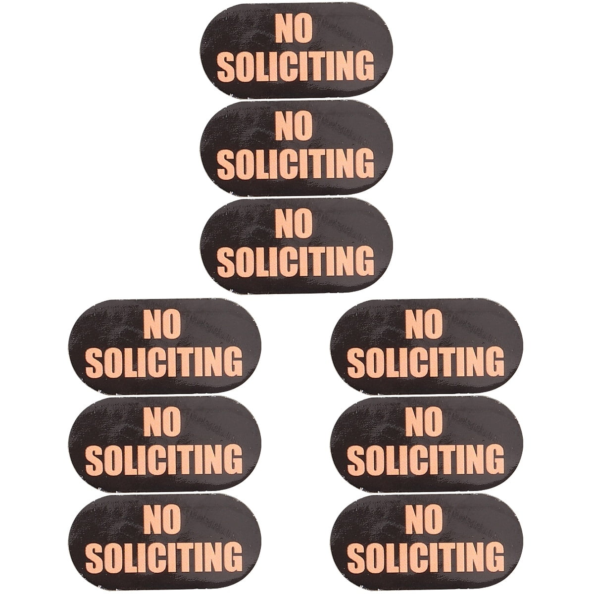 3 Count Welcome Tin No Solicitation Sign Soliciting Stickers - Walmart.com