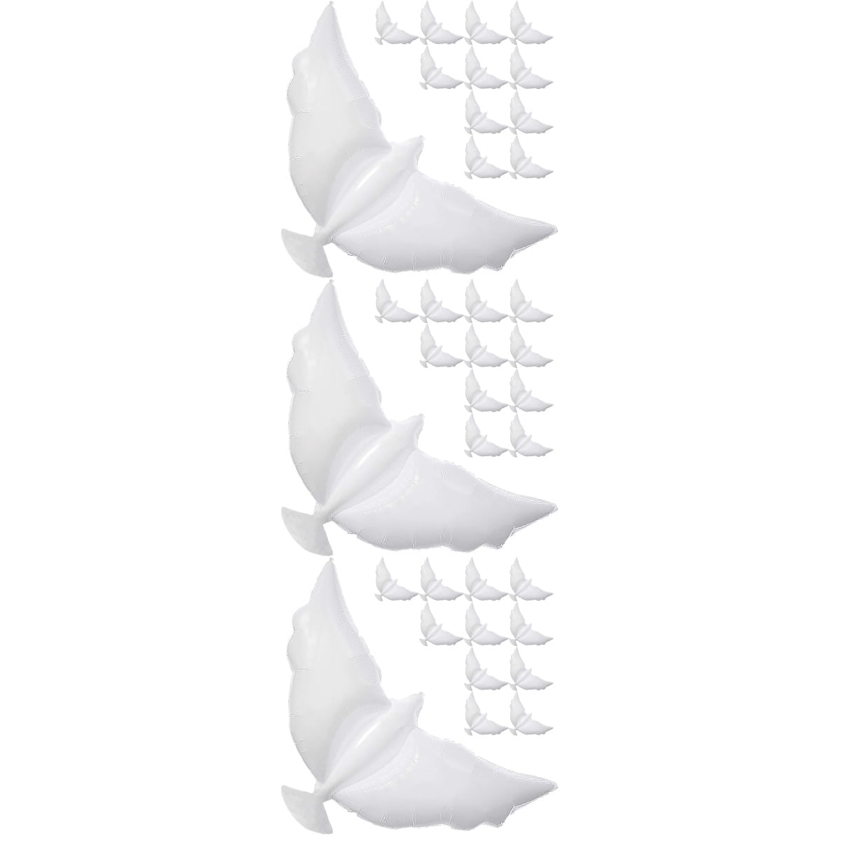 3 Count White Dove Balloons Memorial Helium Festival Decorations ...