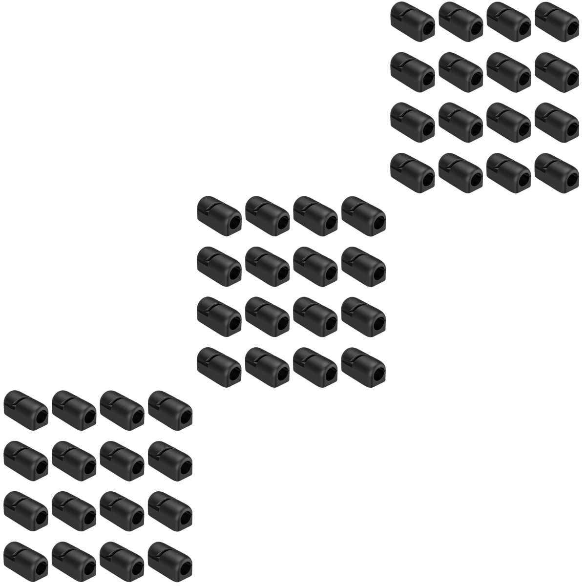 3 Count Wire Management Refillable Case Setting Office Black - Walmart.com