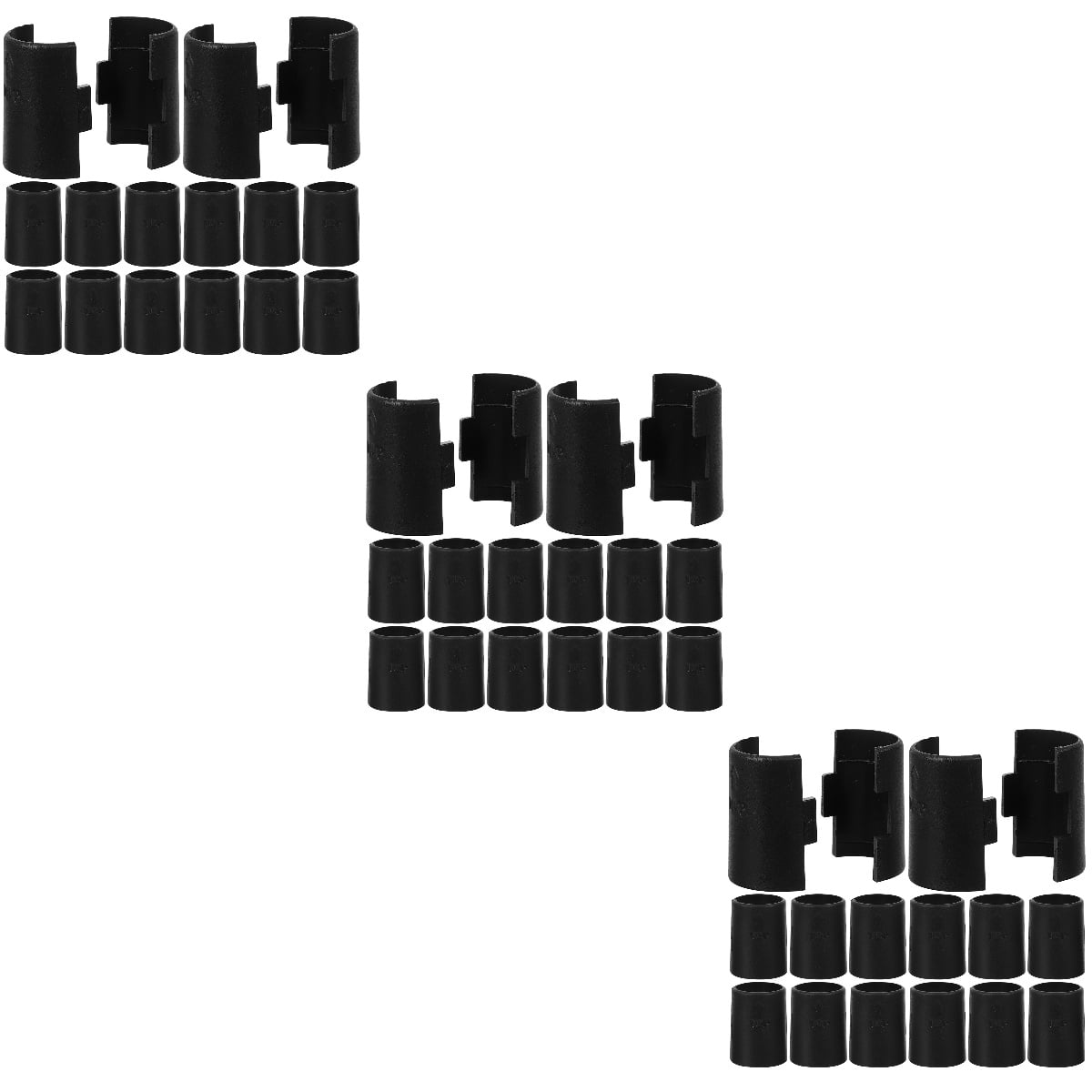 3 Count Wire Shelving Lock Clips De-icing Cable Clamps Shelf Kit Tape ...