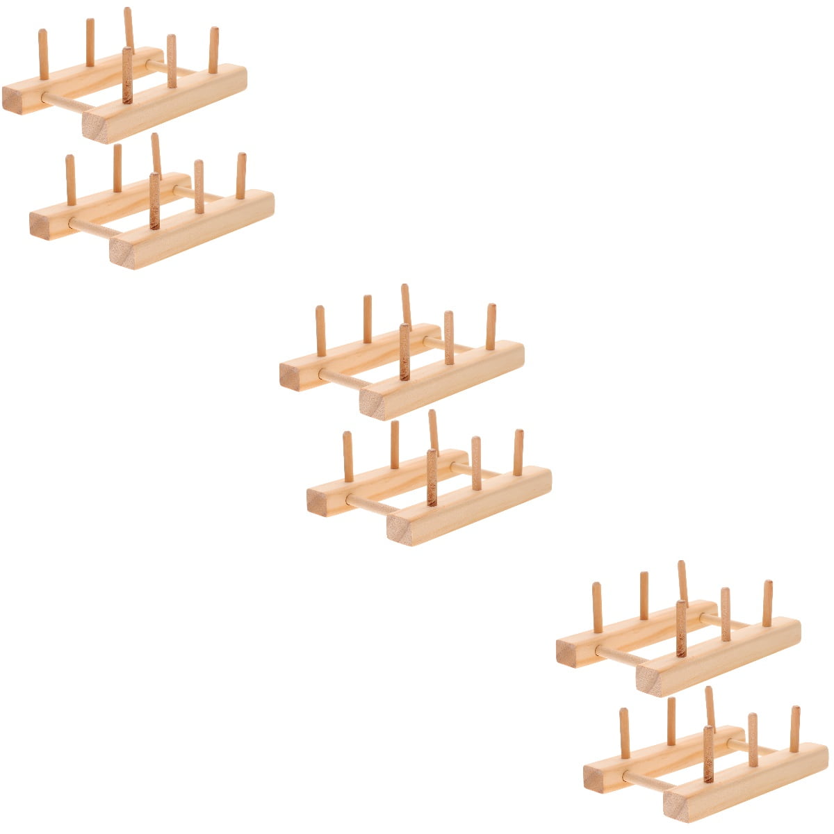 3 Count Yarn Organizers and Storage Sewing Thread Wooden Stand Holder ...